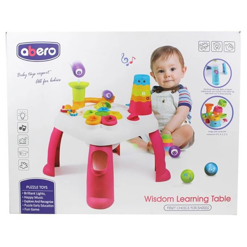 Εκπαιδευτικό Τραπεζάκι Δραστηριοτήτων Abero (200707-pink) - Βρεφικά